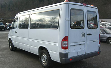 Rear view » 2004 Mercedes Sprinter 8+1 - photos